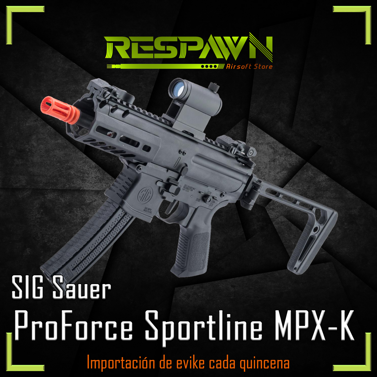 Rifle SIG Sauer ProForce Sportline MPX-K Airsoft AEG SMG (Package: Gun ...