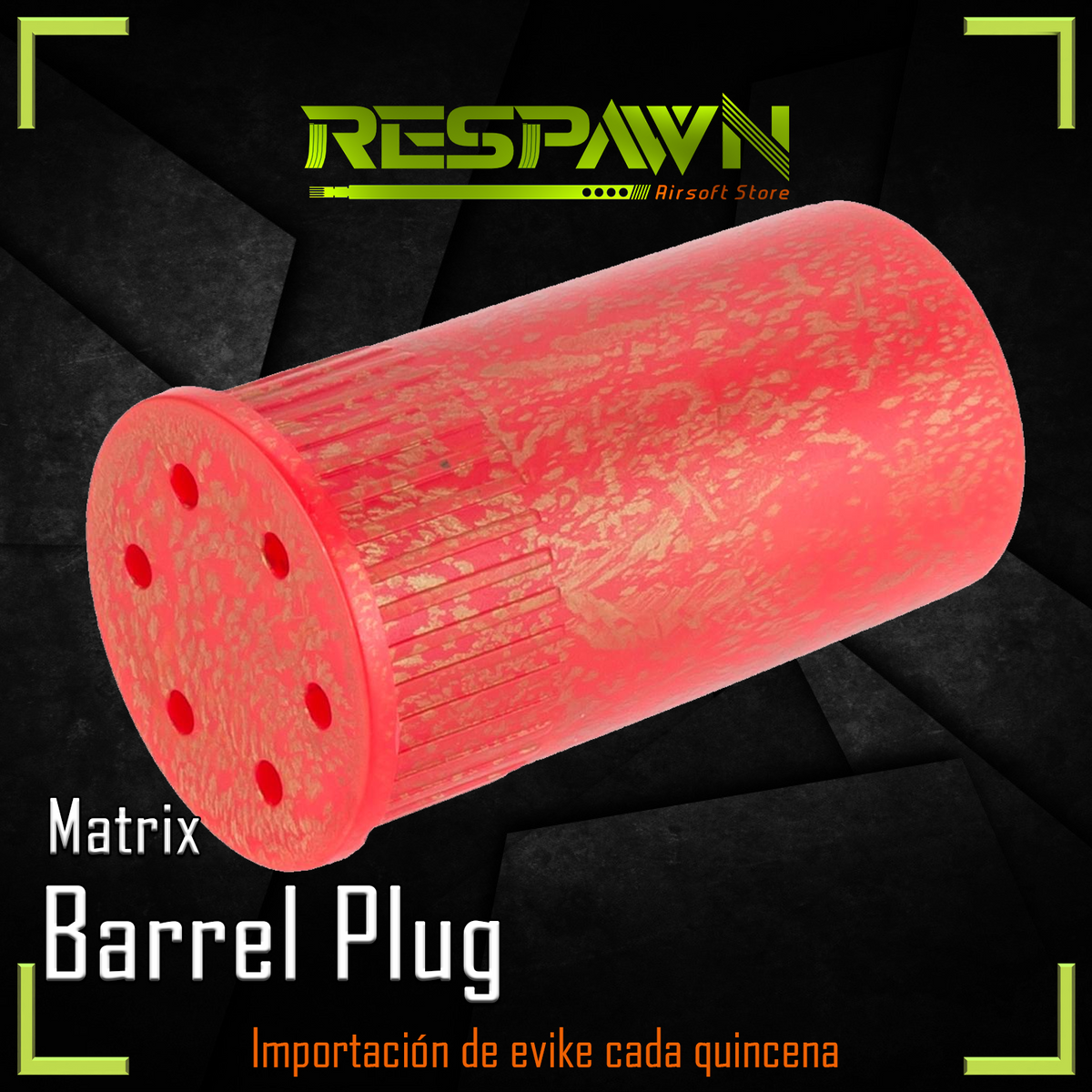 Barrel Plug Airsoft Red / Orange for Airsoft Rifles – Respawn